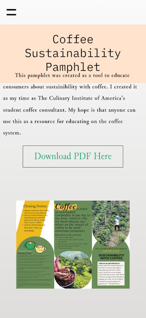 Sustainable Coffee Pamphlet - Alex Bodey’s Website